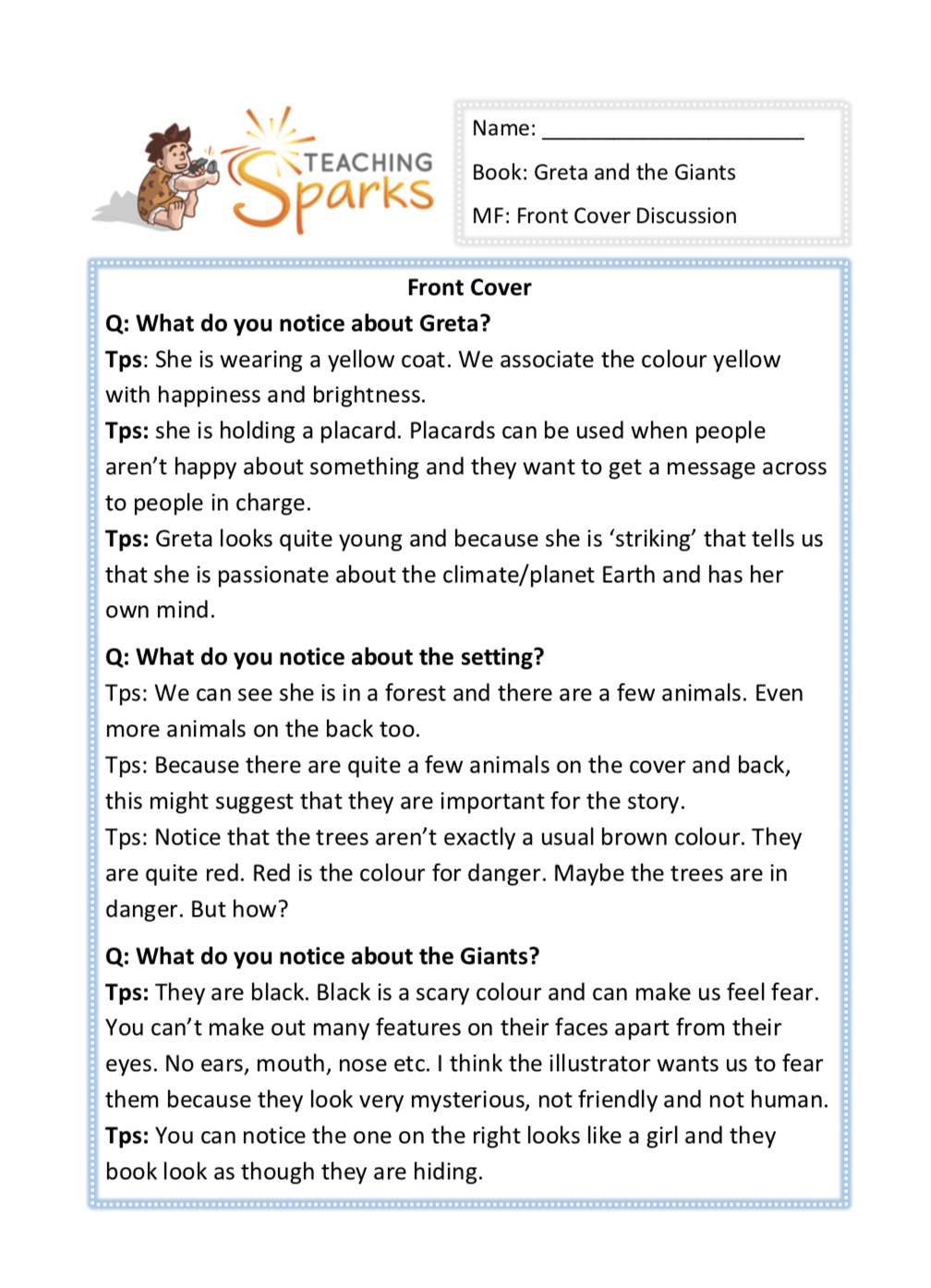 Greta and the Giants - KS1/LKS2 KS1 | KS2 | Reading and Literacy Resources