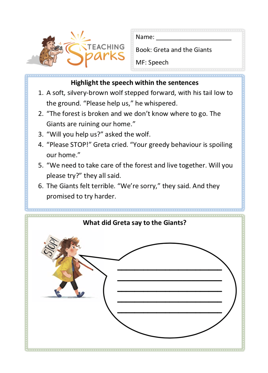 Greta and the Giants - KS1/LKS2 KS1 | KS2 | Reading and Literacy Resources